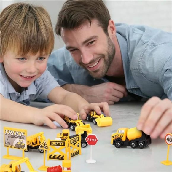 Toys | 28 Pcs Construction Toys Construction Cake Topper Small ...